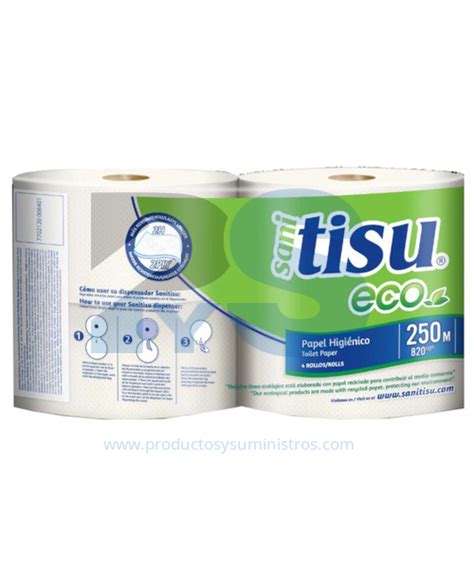 Papel Higi Nico Jumbo Natural Sanitisu Rollos Mts Rollo