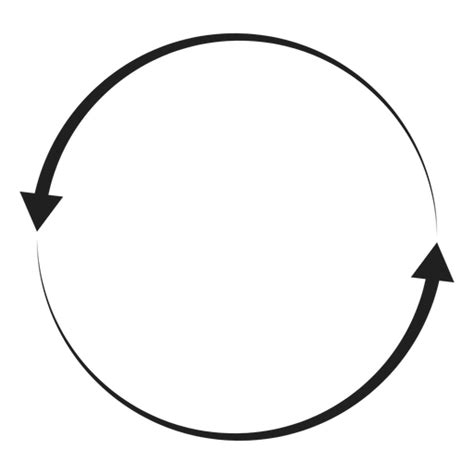 Two Arrows Circle Transparent Png Svg Vector File