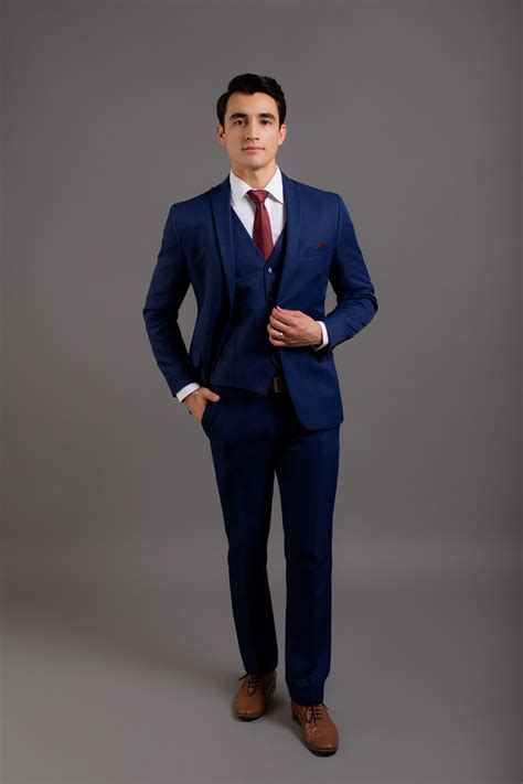 Traje Azul Indigo Piezas Casa Gerardo