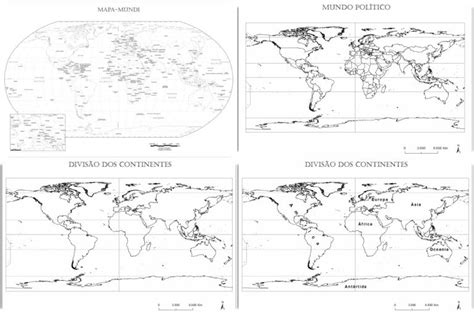 Mapa Mundi Para Imprimir E Colorir Educarolando Aprender Brincando