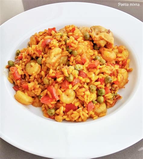 Cocinax2 Las Recetas De Laurita Paella Mixta De Pollo Y Gambas