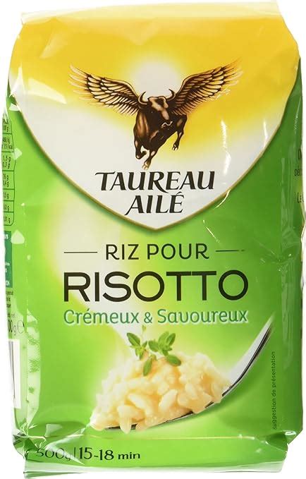Taureau Ailé Riz pour Risotto Crémeux et Savoureux 500 g Lot de 7