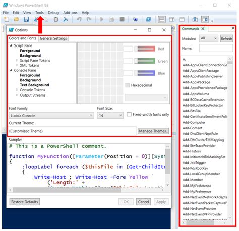 how to write a powershell vrogue