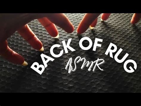 ASMR Textured Back Of RUG Aggressive SCRATCHING Super Fast Tapping