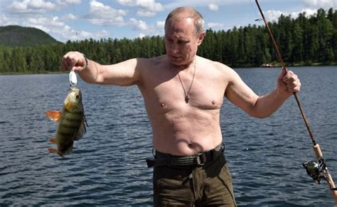 Russian President Vladimir Putin Bares Chest On Fishing Trip To Remote