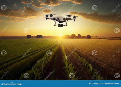 Futuristic Farming Automation Using Drones Over Farm Fields In