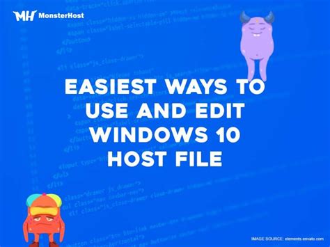 Easiest Way To Edit Windows Hosts File Monsterhost