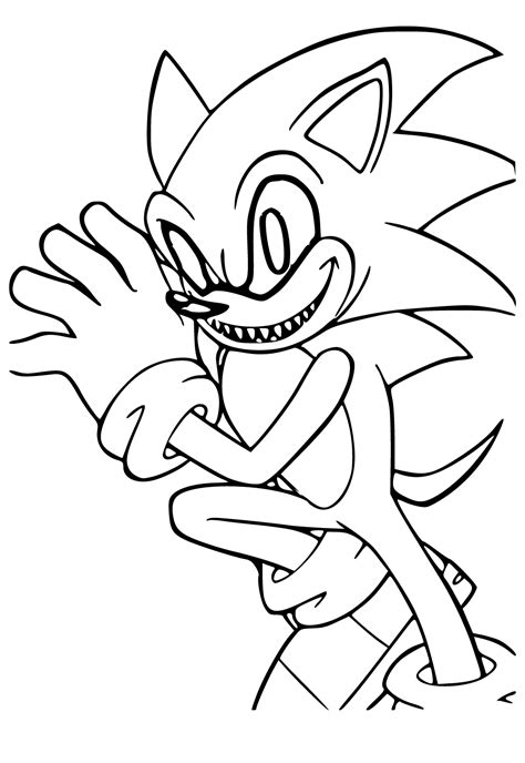 Dibujos De Sonic Exe Para Colorear Vsun