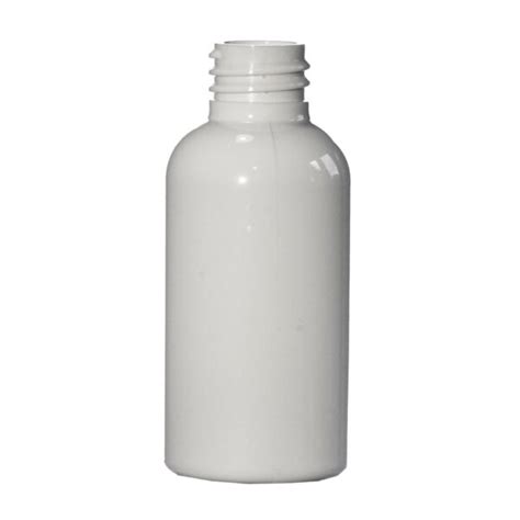 50ml White PET Boston Round Bottle 20 410 Neck BlueSky Solutions
