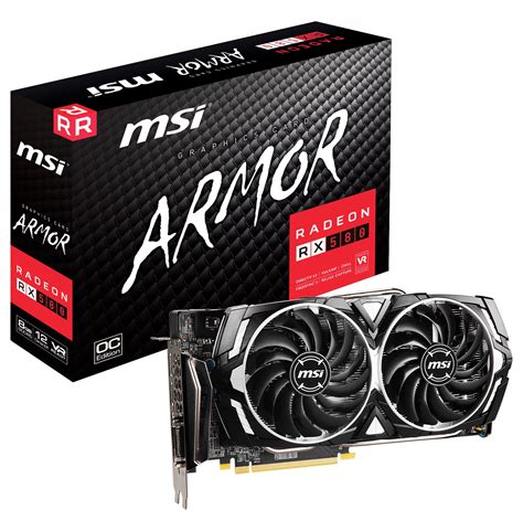 MSI ARMOR Radeon RX 580 ARMOR X Radeon RX 580 Graphic Card 1366MHz
