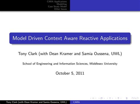 context aware reactive applications ppt