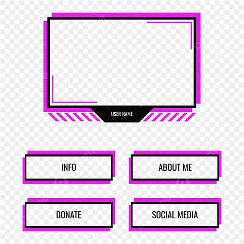 Twitch Overlay Vector PNG Images Twitch Streaming Overlay Design