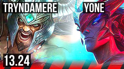 TRYNDA Vs YONE TOP 7 1 9 500 Games EUW Grandmaster 13 24