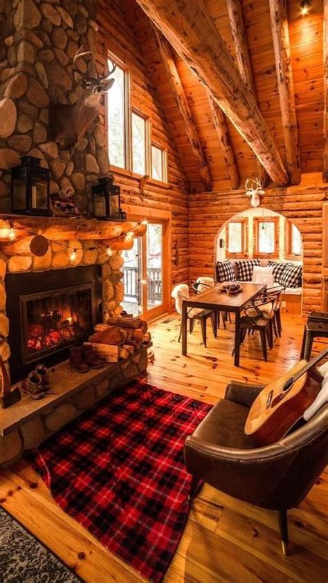 Log Homes Are So Beautiful😍 Photo By Kylefinndempsey Ig Cabin Interiors Cabin Interior