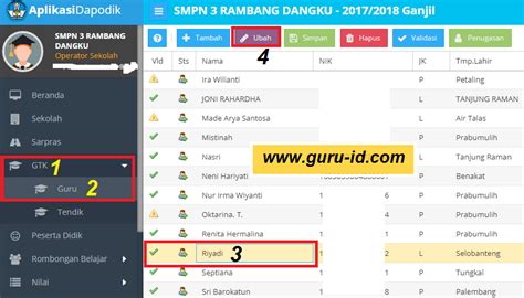 Cara Memilih Kepala Sekolah Di Aplikasi Dapodik 2018 Agar Muncul Di