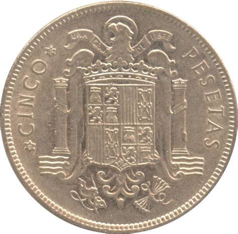 Pesetas Francisco Franco Nickel Espa A Numista