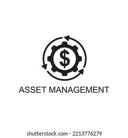 Asset Management Icon Financial Icon Stock Vector Royalty Free