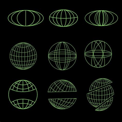 Globe Vector Lines Png