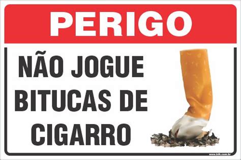 Placa de fumante não jogue bitucas de cigarro Trik