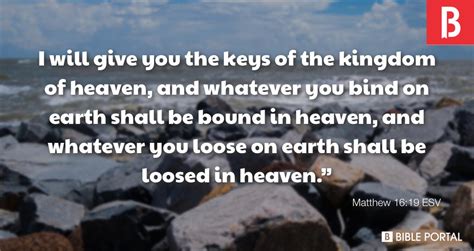 Matthew 16 19 ESV Picture Bible Image Bible Portal
