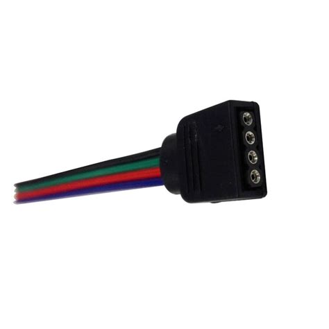 Conector Emenda Rabicho 4 Vias P Fita De Led Rgb 5050 3528