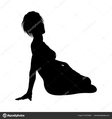 Desnudo sexy niñas silueta vector gráfico vectorial angelp imagen