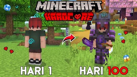 100 HARI DI MINECRAFT HARDCORE 1 20 YouTube