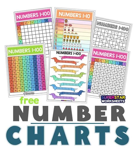 Number Charts Superstar Worksheets Worksheets Library