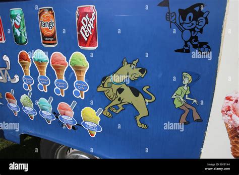 Scooby Doo Shaggy Sonic The Hedgehog Ice Cream And Fizzy Drinks