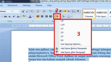 Cara Mengatur Spasi Antar Kata Dan Baris Di Microsoft Word