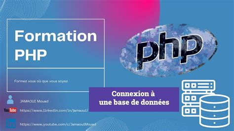 3 connexion à une base de données mysql avec php darija youtube