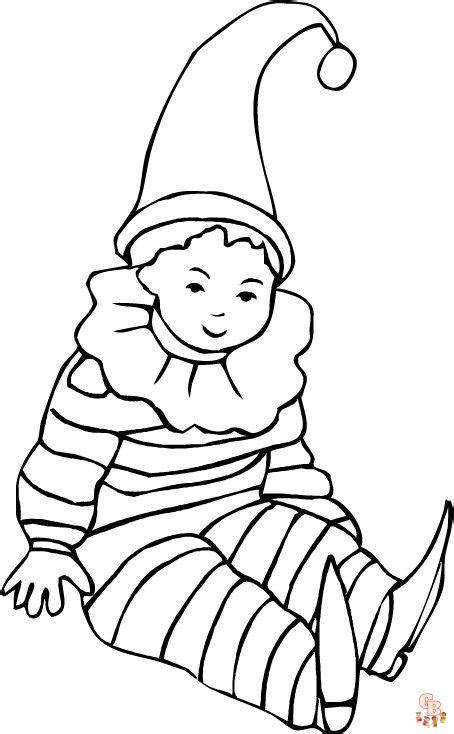 Coloriage Arlequin modèles traditionnels et modernes à imprimer pour