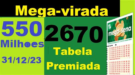 Mega Sena Concurso 2670 Sorteio Especial Da Virada R 570 000 000 00
