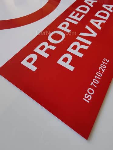 Señal Prohibido el paso Propiedad privada PVC NMZ Normaluz
