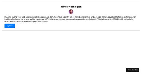 Css In Js Using Styled Components Codesandbox