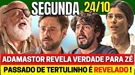 MAR DO SERTÃO Capítulo de hoje Segunda 24 10 Resumo da Novela das 6