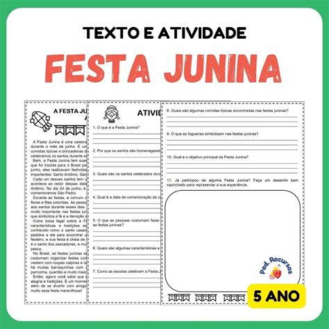 O Que Tem Na Festa Junina Leitura E Compreens O Textual