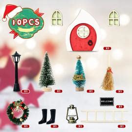 Porte Lutin Farceur De Noel 12 PCS Accessoires Maison Lutin Farceur De