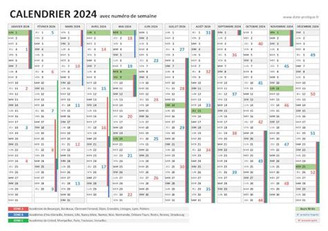 Num Ro De Semaine Liste Et Dates Calendrier Avec Semaines
