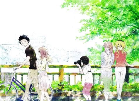 Nishimiya Shouko Ishida Shouya Nishimiya Yuzuru Nishimiya Yaeko And Ishida Miyako Koe No
