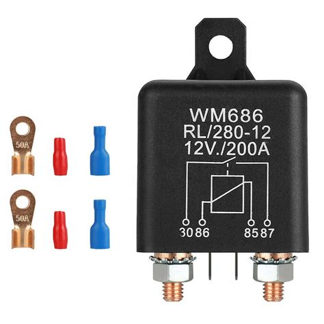 PRZEKAŹNIK Akumulator SAMOCHODOWY 12V 200A ZESTAW 11623995008