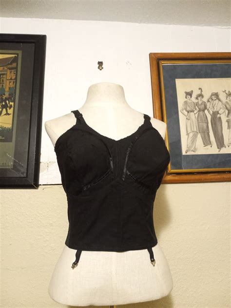 1950s Black Bullet Corset Gem