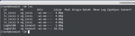 How To Create And Setup Luns Using Lvm In Iscsi Target Server On Rhel