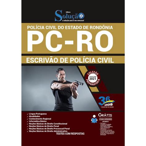 Apostila Concurso Pc Ro Escrivão De Polícia Civil Submarino