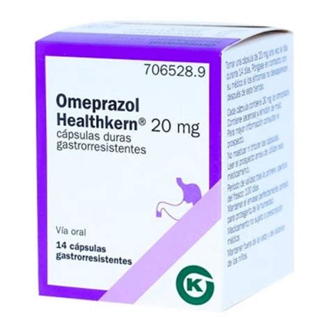 Omeprazol Healthkern 20 mg 14 Cápsulas Gastrorresistentes Farmacia