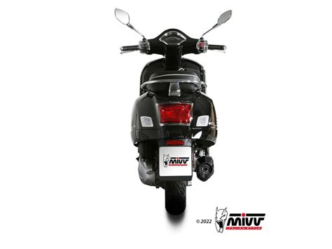 P 009 LDRB SILENCIEUX DELTA RACE INOX NOIR MIVV VESPA GTV 300 2023 2024