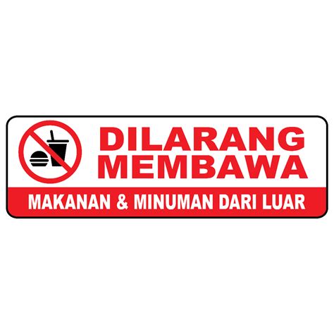 Jual STIKER DILARANG MEMBAWA MAKANAN DAN MINUMAN Shopee Indonesia