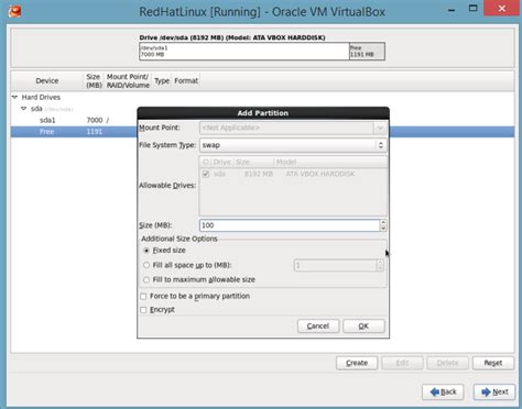 how to install redhat linux on virtualbox · esc sh