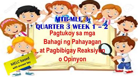 MTB MLE 3 QUARTER 3 WEEK 1 2 PAGTUKOY SA MGA BAHAGI NG PAHAYAGAN AT
