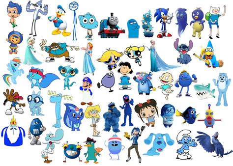 Pin By Jewellisa Mercado On Colorful Blue Cartoon Character Hulk Character Animated Characters